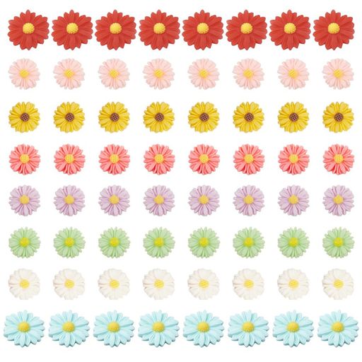 【80個8色】:黄色、藍色、白色、紅色、桃色、桜色、紫色、緑色この8つの色の精巧なデイジーカボションがあって、花が好きのお方が見逃さないてください! 【サイズと数量】:マーガレットカボション*80個8色:13X4MM.収納ケース*1つ:7....
