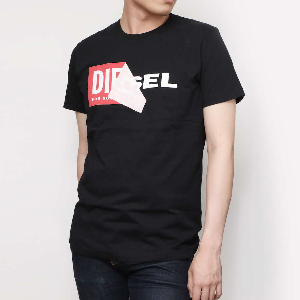 【楽天市場】ディーゼル DIESEL Tシャツ メンズ T-DIEGO-QA MAGLIETTA 半袖 トップス カットソー クルーネック ロゴ めくりT めくりロゴ ロゴTブランド ティー ...