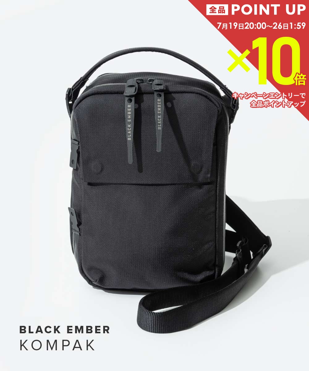 ITEM INFORMATIONブラックエンバー BLACK EMBER KOMPAK メンズ ショルダーバッグブランドブラックエンバーアイテムメンズ>バッグ>ショルダーバッグカラーブラック / BLACK素材EMBERTEX PFASフリ...