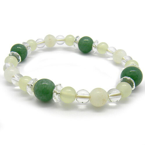 一点物となりますのでお早めに！素材水晶 メノウサイズ内周約16.5cmカラーストーン10.3mm/7.3mm　水晶珠6.3mm程度　水晶の商品一覧　ノーブランドのブレスレット・バングル商品一覧水晶 メノウ ブレスレット グリーン 黄緑 天然...