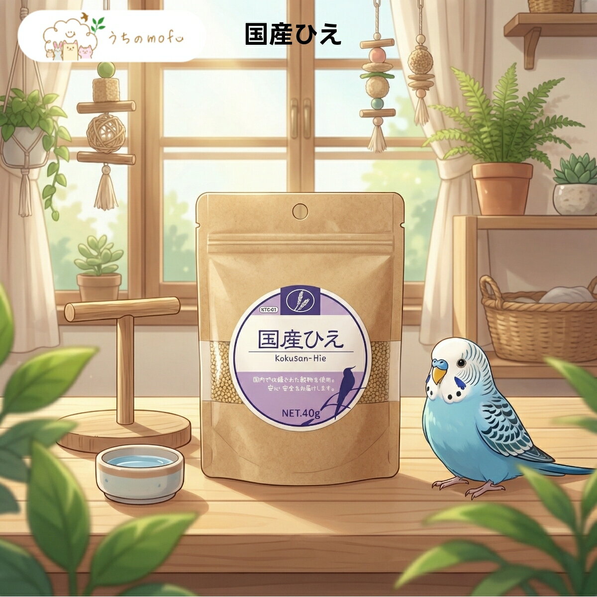 【 #1 商品情報(内容)】商品名商品名:$【黒瀬ペットフード】国産ひえ 40g x60個 小鳥用フード 皮付き 国産素材 厳選原料 国内製造 安心品質 セキセイインコ 文鳥 オカメインコ カナリア 十姉妹 愛鳥 おやつ 副食 シード うち...