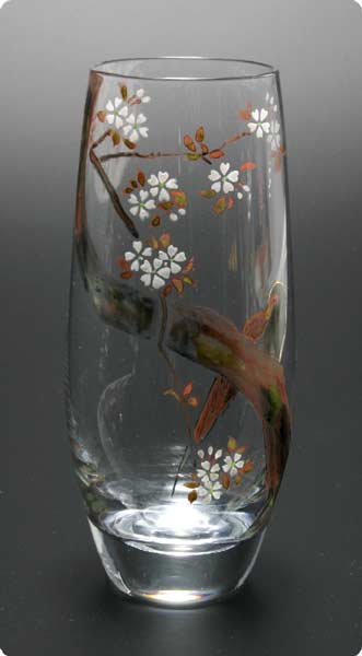 ギフト対応生産限定品 京焼き絵付け タンブラー ギフト 十二ケ月花鳥図（桜）【サイズ】径6.8×H15.4cm　容量360ml【材質】ガラス【数量】 1 紙箱※生産限定品につき3週間ほどかかる場合がございます。ご自分用だけでなく、お返し、贈...