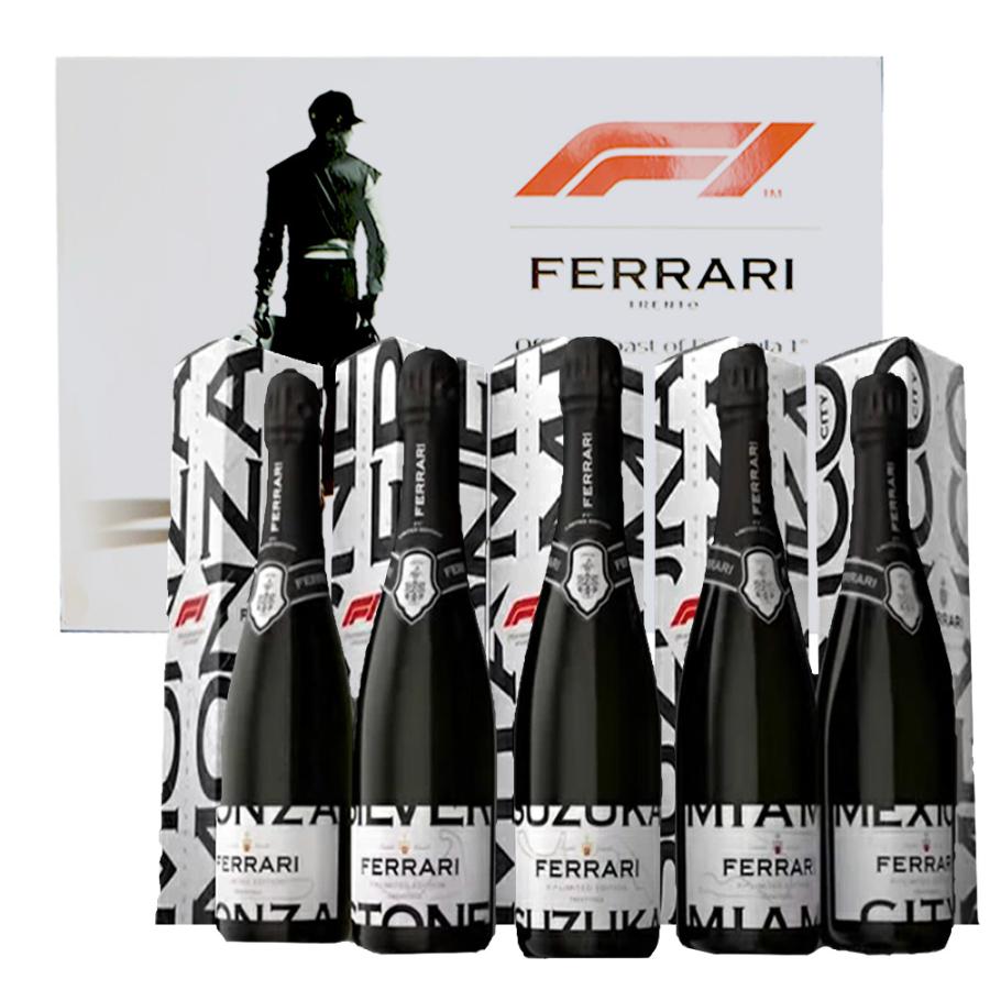 　&nbsp;■商品名【専用豪華箱入】フェッラーリ F1 リミテッド エディション シティボトルスペシャルセット F1公式スパークリングワインに選出！ 750ml×5種■英名Ferrari F1 Limited Edition Brut B...