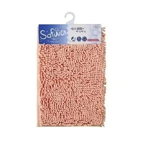 ●吸水性抜群のバスマット●マイクロファイバーがサッと吸水●優れた速乾性でサラッと快適●すべり止め加工で安心●吸水速乾で快適な使い心地のバスマット●ふわっとやわらか「ソフワ」●洗濯機での丸洗いが可能。●丸洗いOK・サイズ：800x500x28...