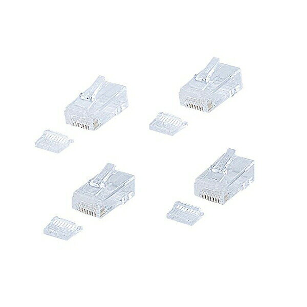超フラットケーブル専用のより線用RJ-45コネクタ。【特徴】●エンハンスドカテゴリ5（ギガビットイーサネット）に対応●ロードバーが付属【仕様】入数10個対応機種超フラットケーブル用対応規格エンハンスドカテゴリ5（1000BASE-T、100...