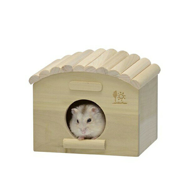 ●本体サイズ (幅X奥行X高さ) :14×10.5×11cm●本体重量:206g・色：無し・材質：木製・ブランド：SANKO●広葉樹材を使用した人にもハムスターにも優しい木製ハウス。木材(ポプラ材)・ペットの種類：小動物・商品モデル番号：H...