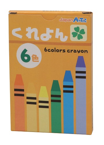巻き紙付で折れにくい6色クレヨンセット。【特徴】●巻き紙付で折れにくい●手を汚しにくく扱いやすい【仕様】材質ろう90%サイズ110×72×11mm入数6色重量44g【使用場所】●お絵かき　●図工　●保育園　●幼稚園【ご注意】●セット内容：赤...