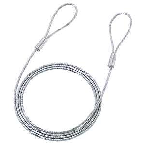 eセキュリティ長さ1.5m、太さ3.5mmワイヤー■長さ：1.5m■太さ：3.5mm■材質：亜鉛（ビニールコーティング加工）※詳しくは、「e-Security組み合わせ対応表」をご覧下さい。→