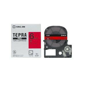 ▼まとめ買いがおすすめ！ 2個セット（格安） 3個セット（特売） 5個セット（激安） 10個セット（爆安） 商品名 カラーラベルテープ 「テプラPRO」（赤テープ/黒文字/6mm幅） SC6R型番 SC6RJANコード 4971660764...
