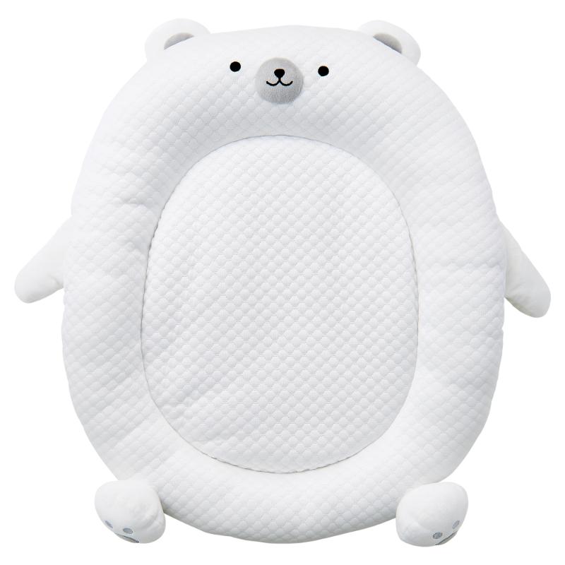 座面に接触冷感生地を採用したシロクマのフォルムをしたペット用ベッドです。【特徴】●座面に接触冷感生地を使用しているため肌に触れるとひんやり快適●周囲に適度な高さがあり、ペットが顎を乗せてリラックスするのに最適な形状●ポコポコと凹凸のある生地...