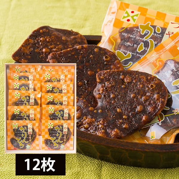 名称 菓子 内容量 12枚 原材料 小麦粉、黒糖、上白糖、米粉、卵、サラダ油、「添加物」トレハロース、膨張剤 ※原材料情報は2025年9月現在のものです。 賞味期限 製造日より40日 保存方法 直射日光、高温多湿をお避けください。 製造者 ...