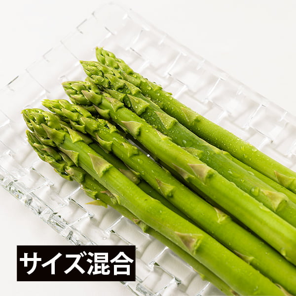 ▼こちらもおすすめ 山形県産アスパラガス約1kg（200g×5）/Mサイズ 山形県産アスパラガス約1kg（200g×5）/Lサイズ 山形県産アスパラガス約1kg（200g×5）/2Lサイズ 名称 アスパラガス 内容量 サイズ混合　約1kg（...