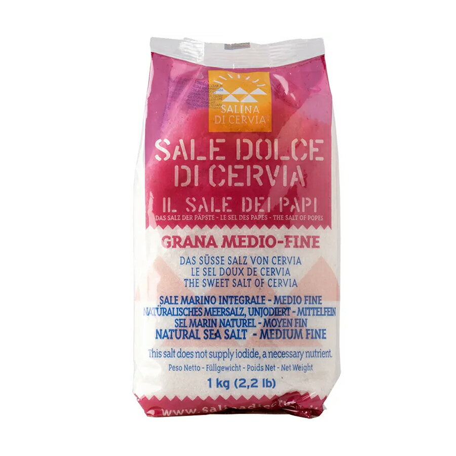 ※一切加工を加えない100％自然海塩の為、 海藻類が混じっていることがありますが、 お体に悪影響はございません。 ローマ法王に献上する為に作られていた特別な塩。 「塩自体の甘さ」や「食材の甘みを引き出す性質から 「Sale di dolce...