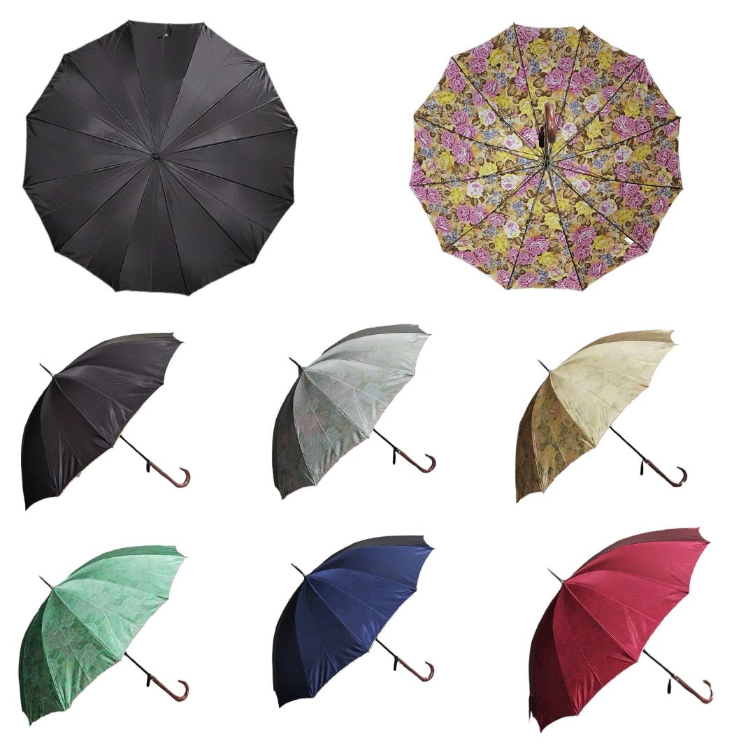 商品情報サイズ ■親骨の長さ：55cm■直径：96cm■全長：85cm■重量：約345g材質■生地：ポリエステル100%■中棒：アルミニウム■親骨：カーボンファイバー■受骨：カーボンファイバー■先骨（折り畳み傘）：-商品特徴裏面に華やかなバ...