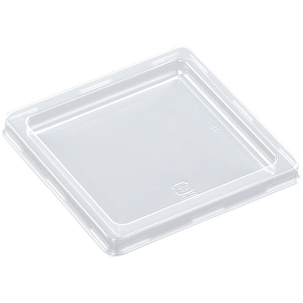 【規格内容】幅103×奥行103×高さ10mm【耐冷耐熱温度】80℃【販売形態】蓋のみ【形状】外嵌合蓋【材質】OPS【補足1】レンジOK、レンジ対応（本体のみ）【補足2】使い捨て【色】透明【柄】柄無 ●数量：1袋（50枚） ●メーカー：中央...