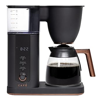 【中古】Caf? Specialty ドリップコーヒーメーカー 10カップ ガラスカラフェ WiFi接続スマート音声抽出 再利用可能なフィルターバスケット&グラウンドスクーパー付き バリスタ品質の抽出 SCA認証 マットブラック【メーカー名...