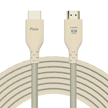 【中古】Pixio ウルトラハイスピード HDMIケーブル 2m ベージュ PXH212BBE HDMI2.1B 8K/60Hz 4K/120Hz HDR対応 ナイロンメッシュ【メーカー名】【メーカー型番】【ブランド名】Pixio HDMI...