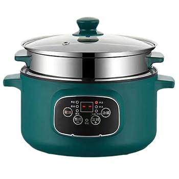 【中古】ZMBJ 電気蒸し器/多機能電気スロークッカー、大容量、二層式、3.5L、3段階温度調節、上下蒸し、お手入れ簡単、野菜サラダ、鶏肉、ゆで卵、離乳食サプリメントの温めに最適。毎日の健康管理、家族用、110V多機能電気調理器、学生寮用電...