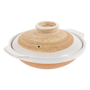 【中古】セラミックキャセロール、 Clay Japanese Donabe Nonstick Chinese Earthen Pot with Lid for Hot【メーカー名】【メーカー型番】【ブランド名】gfSDAasa スロークッカ...