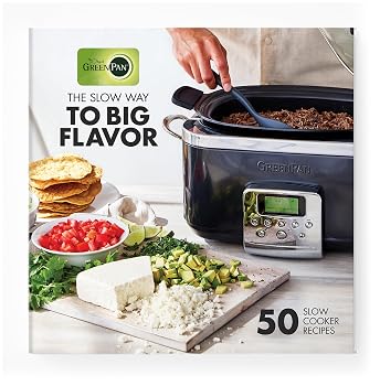 【中古】GreenPan Elite Electric Slow Cooker Cookbook, Hardcover, 50 Simple Step Recipes, Breakfast Lunch Dinner Dessert Meal...