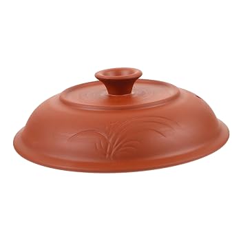 【中古】STOBOK セラミック製土鍋 蓋 ストックポットの蓋 家庭用調理器具アクセサリー シチュー鍋アクセサリー 通気孔付き 4.5〜6リットル対応 収納しやすい 角が滑らかで洗いやすい 取っ手設計 家庭 飲食店 ホテルの調理に最適 スタ...