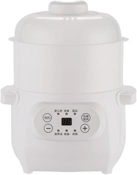 【中古】電気煮込み鍋、セラミックスープ鍋、家庭用焦げ付き防止ミルク鍋、自動予約防水煮込み鍋、健康のお粥電気煮込み鍋 (スチーマーバスケットを含む,ホワイト)【メーカー名】【メーカー型番】【ブランド名】Caywag スロークッカー 【商品説明...