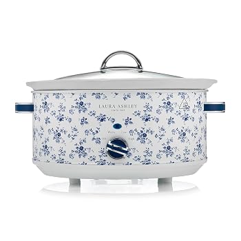【中古】Laura Ashley Slow Cooker 6.8 Quart - Large Slow Cooker 6.8 QT for 8 to 10 people - Energy Efficient Slow Cookers wit...