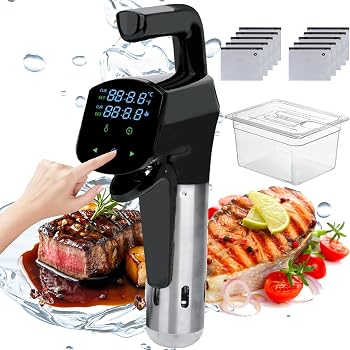 【中古】LEDデジタルディスプレイ付き真空調理器、温度と時間制御付き1800W電気真空調理器キット、ステーキ、チキン、魚用のステンレス鋼精密調理器熱浸漬サーキュレーター black【メーカー名】【メーカー型番】【ブランド名】Generic ...