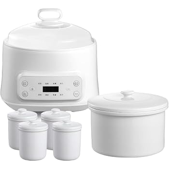 【中古】Joxoilso 電気鍋 防水スロークッカー 保温鍋 電気煮込み鍋 全自動分離型スロークッカー セラミックスープ鍋 家庭用 自動予約煮込み鍋 多機能鍋 ??（トンジョン） コンパクト電気鍋 保温 調理鍋 煮込み料理 寮 オフィス用 ...