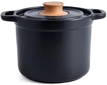 【中古】Rutexcスロークッカーこの木製蓋ノブ付き黒豚シチューポットは、木製の蓋ノブが付いているので、開け閉めが簡単で、蓋が滑り落ちるのを防ぎます。シチュー、スープ、煮込み料理、ご飯ものなど、様々な料理に最適です。【メーカー名】【メーカー...