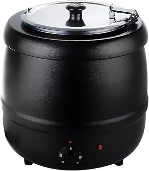 【中古】10L食品用スープ釜ウォーマー, 温度調整と業務用電気式スープウォーマー, レストランおよび大家族のため (ブラック,10L)【メーカー名】【メーカー型番】【ブランド名】TVT スープメーカー 【商品説明】10L食品用スープ釜ウォー...