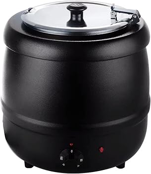 【中古】食品用スープ釜ウォーマー、業務用電気式スープウォーマー温度調整と、レストランおよび大家族のため (10L (304 ライナー),ブラック)【メーカー名】【メーカー型番】【ブランド名】Dunuiov スープメーカー 【商品説明】食品用...