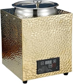 【中古】TVT 10L食品用スープ釜ウォーマー,スープウォーマー 業務用電気式スープウォーマー温度調整と, レストランおよび大家族のため アップグレード版 (10L,ゴールデン)【メーカー名】【メーカー型番】【ブランド名】TVT 弁当箱・水...