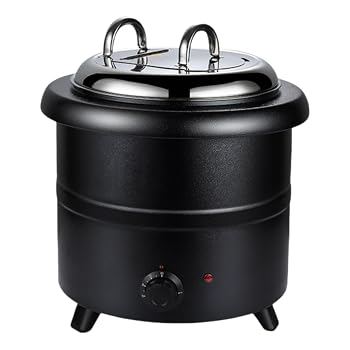 【中古】Tonain 10L食品用スープ釜ウォーマー 保温スープポット、インテリジェント 温度調整と スープジャー スープ保温鍋 ビュッフェ レストランおよび大家族 のため 業務用 (13L ストレートブラックスープポット)【メーカー名】【...