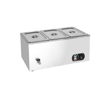 【中古】JICOMUS電気フードウォーマー、卓上電気ホットスーププール、電気スープボウル、ステンレススチール製、ウェットヒーティング、温度調節、卓上ホットスープボウル、ビュッフェサーバー、蓋付き、業務用 (鍋3つ,シルバー)【メーカー名】【...