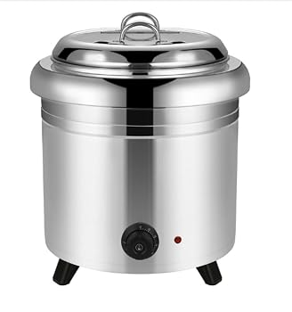 【中古】MLTUN MAKAN サーモスタット付き食品グレードスープウォーマー レストランや大家族向けの電気スープウォーマー。 (シルバー色,13L)【メーカー名】【メーカー型番】【ブランド名】MLTUN MAKAN スープメーカー 【商品...