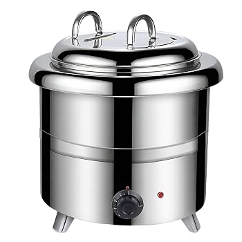 【中古】ステンレス鋼の電気スープ暖かい、13 Lビュッフェフード暖かいポット、35-80℃温度制御、レストラン、ケータリング、家族の集まり white B【メーカー名】【メーカー型番】【ブランド名】generic スープメーカー 【商品説明...