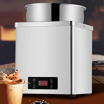 【中古】3/7L業務用スープウォーマー、600W電気チョコレートテンパリングマシン、タッチパネル付きタピオカマシン、30?100℃温度調節可能、ステンレススチール断熱ポット、カフェテリア、ミルクティーショップ向け【メーカー名】【メーカー型番...