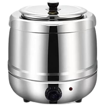 【中古】10L食品用業務用電気式スープウォーマー 温度調整ステンレス鋼保温 レストラン・大家族向け 黒 (?色(304内?))【メーカー名】【メーカー型番】【ブランド名】LuminaireLife スープメーカー, 日用品 【商品説明】10...