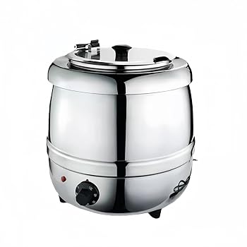 【中古】Kizare 業務用電気式スープウォーマー レストラン向け 保温温度調整と 取り外し可能な内鍋付き カレー ポタージュ 味噌汁 温め 湯煎 業務用スープケトルウォーマー (39*39*41cm,シルバー)【メーカー名】【メーカー型番...