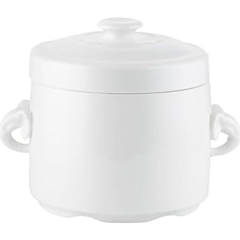 【中古】シチューポット 陶器製シチューポット スープボウル 卵蒸し器 取っ手付きスープボウル 蓋付きポット おかゆメーカー 多機能食器 白い陶器 (1500ml,ホワイト)【メーカー名】【メーカー型番】【ブランド名】WYRHXY スープメー...