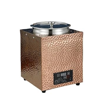 【中古】Acnivko 10L 業務用電気スープウォーマー釜 (温度調整機能付き)｜レストラン・大家族向け アップグレード版 (10L,ローズゴールド)【メーカー名】【メーカー型番】【ブランド名】Acnivko スープメーカー, 穴あけ工具...