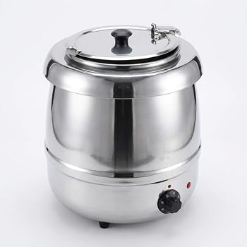 【中古】Javrynx 業務用電気式スープウォーマー ステンレス鋼 保温温度調整 湯煎式 味噌汁お粥カレー対応 ビュッフェレストランキッチン用品 大家族向け (10L,ホワイト)【メーカー名】【メーカー型番】【ブランド名】Javrynx 弁...