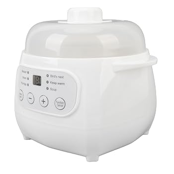 【中古】Jeffergarden 電気セラミックスープ調理器 自動調理機能付き タイマー設定可能 セラミック内鍋 スチームバスケット 煮込み・蒸し料理対応 スープ・お粥用【メーカー名】【メーカー型番】【ブランド名】Jeffergarden ...