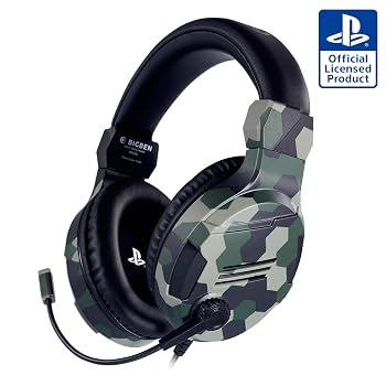 【中古】【国内正規品】【SONYライセンス商品】【BIGBEN NACON ステレオゲーミングヘッドセット (カモグリーン) PS5,PS4対応】(HEADSETV3GREENJP)【メーカー名】【メーカー型番】【ブランド名】Nacon ゲ...