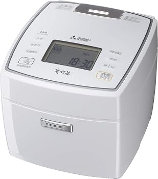 【中古】三菱電機 IH炊飯器 5.5合 日本製 備長炭 炭炊釜 ピュアホワイト NJ-VEA10-W【メーカー名】【メーカー型番】【ブランド名】三菱電機(MITSUBISHI ELECTRIC) 炊飯器 【商品説明】三菱電機 IH炊飯器 5...