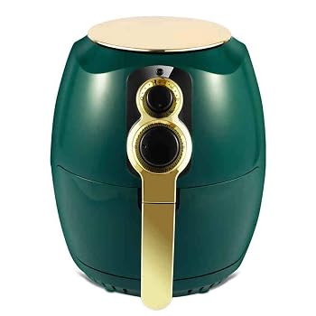 【中古】1400ワット、360°の空気循環は自動タイマーと温度で制御でき、フライドポテト/フライドチキン/ベーキングに使用、グリーン、3.8Lの空気フライ needed【メーカー名】【メーカー型番】【ブランド名】YHQKJ エアフライヤー ...