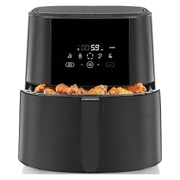【中古】食品の必需品と家族のヘルパー スマートエアフライヤー オイルフリー電気フライヤー調理オイルフリーウォッチフードクッキングサクサク目に見えるウィンドウスマートアシスタント人生を楽しむ (Color : 8 QT) Stabilize【...
