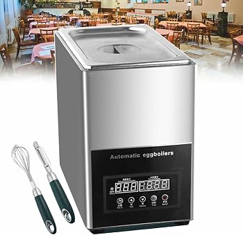 【中古】0?99分のタイマーを備えた800 W卵ケトル、卵密度は30?90°C、商業用および家庭用で9 Lの大容量、7.5 X 16 X 11.4インチ?//【メーカー名】【メーカー型番】【ブランド名】EKFUTMEB スチームクッカー 【...