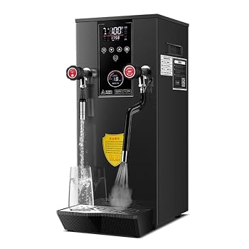 【中古】業務用スマートミルクフォーマー、電気スチーム沸騰水機、泡立てスチーマー、LEDディスプレイ、紅茶・コーヒーショップ向け（ブラック）【メーカー名】【メーカー型番】【ブランド名】IWAOE スチームクッカー 【商品説明】業務用スマートミ...